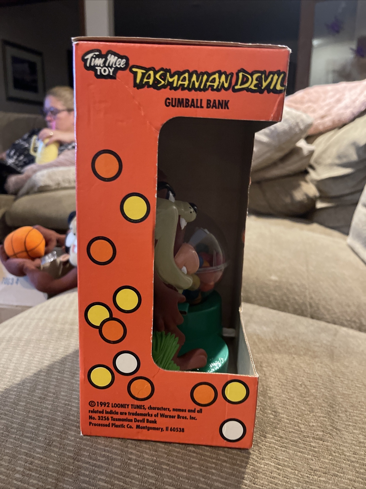 Tim Mee Vintage Tasmanian Devil Gumball Machine Bank Looney Tunes Cheap Johns | eBay