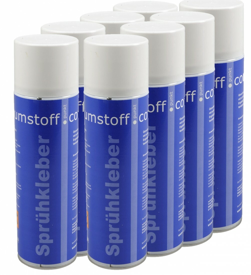 Sprühkleber Kraftkleber 8 Dosen a 500ml starker Kontaktkleber Sprühdose ...