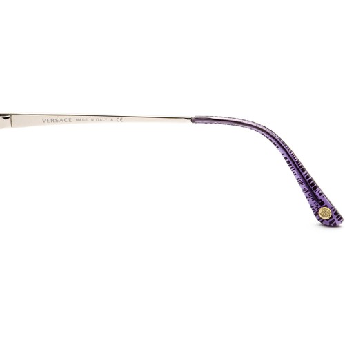 Versace Eyeglasses MOD.3166-B 5000 Purple/Silver Rhinestones Cat Eye 53 ...