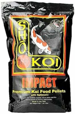 Sho Koi Impact Pond Fish Food 3.5 lbs - Premium -Floating Large 5.5 mm ...