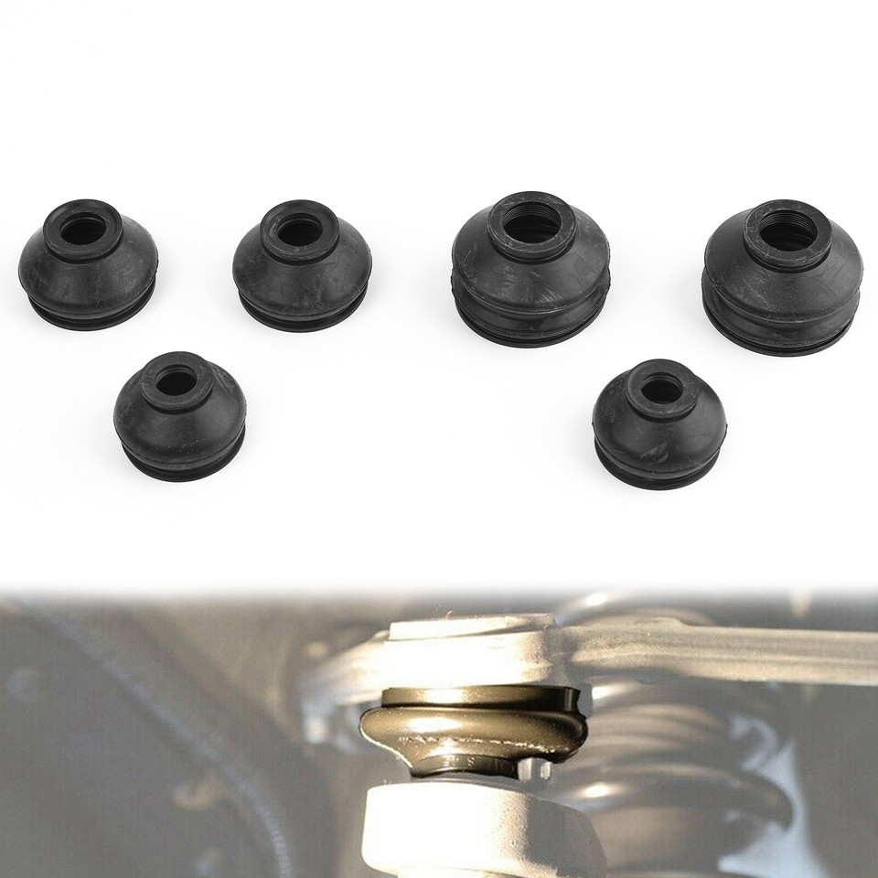 6x Rubber Tie Rod End Ball Joint Dust Boots Dust Cover-Boot Gaiters ...
