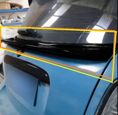 R56 MINI Cooper S JCW Gloss Black Mid Level Rear Tailgate Spoiler | eBay UK