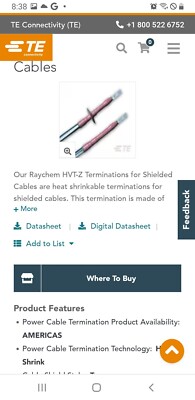 Raychem HVT-Z-152-SG 15KV Outdoor Termination Kit. New | eBay