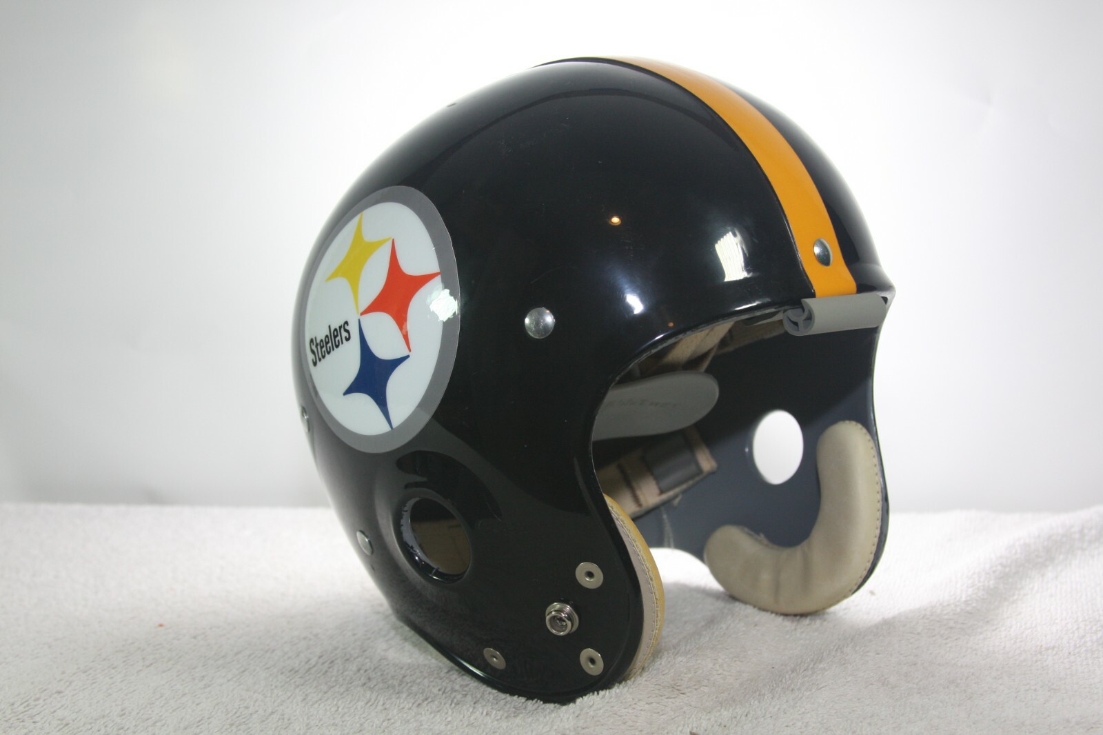 Vtg 1968 Riddell TK Suspension NOS Football Helmet Kra Lite PITTSBURGH ...