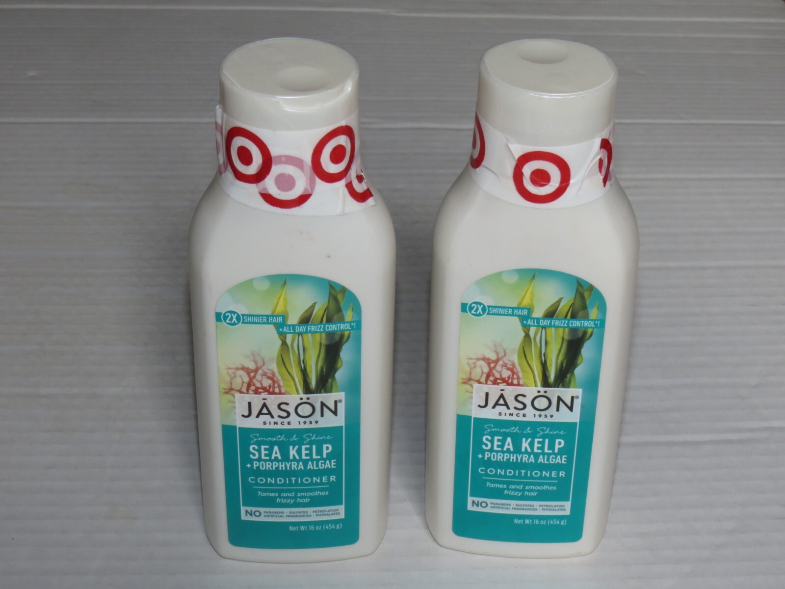 Lot of 2 Bottles Jason Smoothing Porphyra Algae + Sea Kelp Conditioner ...