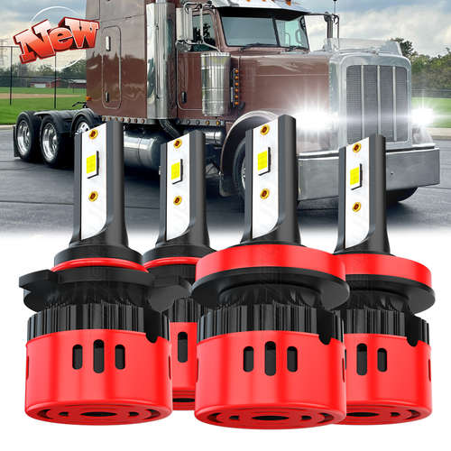 For Peterbilt 579 587 Trucks Light White 9005 H11 Hi/Lo LED Headlight ...