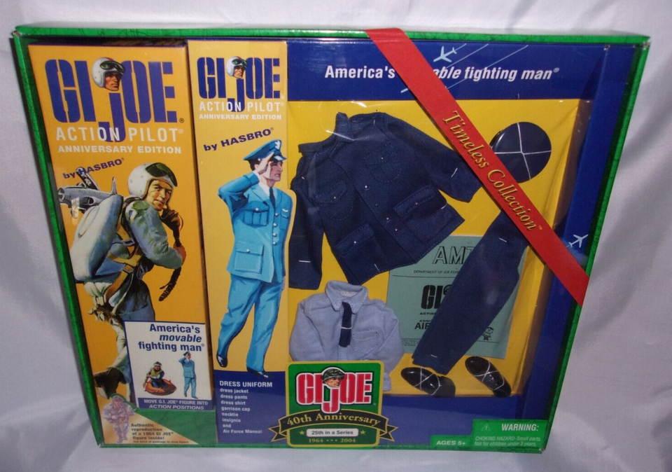 GI Joe 12" 40th Anniversary Action Pilot Uniform #25 2004 Club ...