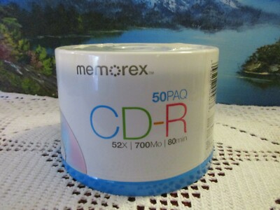 Memorex CD-R 50 Pack | 52X | 700MB | 80 Min | Brand New Factory Sealed ...