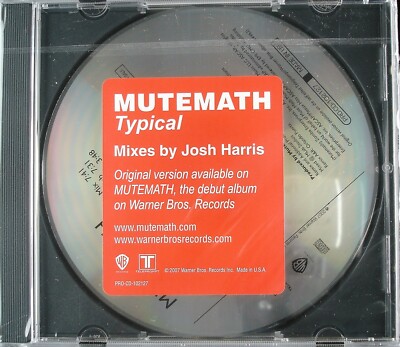 MUTEMATH "TYPICAL" 2007 PROMO CD MAXI-SINGLE 3 TRACKS ~JOSH HARRIS ...