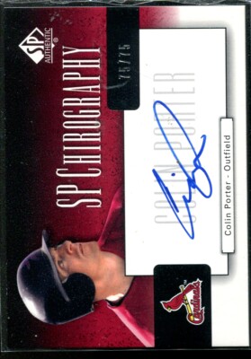 2004 SP Authentic Chirography #CP Colin Porter Autograph Auto RC Card ...