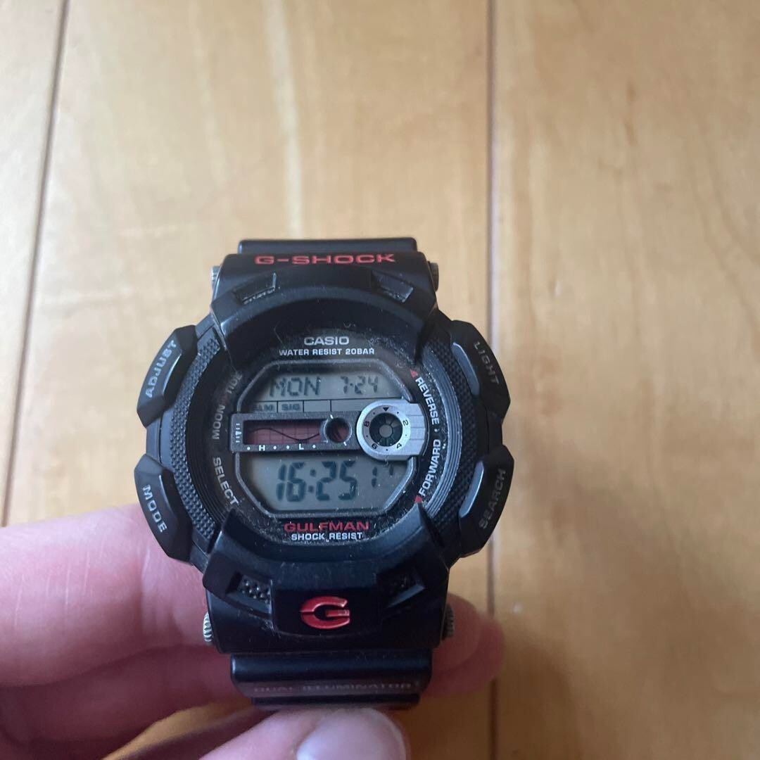 Casio Men's G9100-1 G-shock Gulfman Tide and Moon Watch for sale online ...