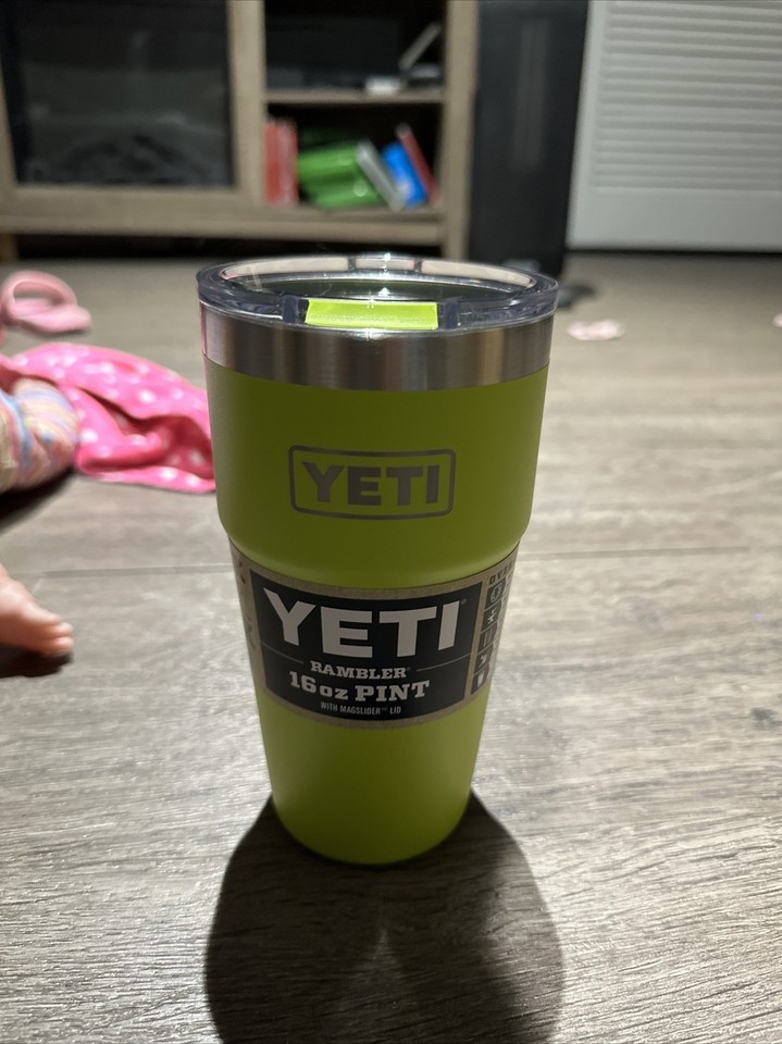YETI Rambler 16 oz Stackable Pint Chartreuse W/Magslider Lid | eBay