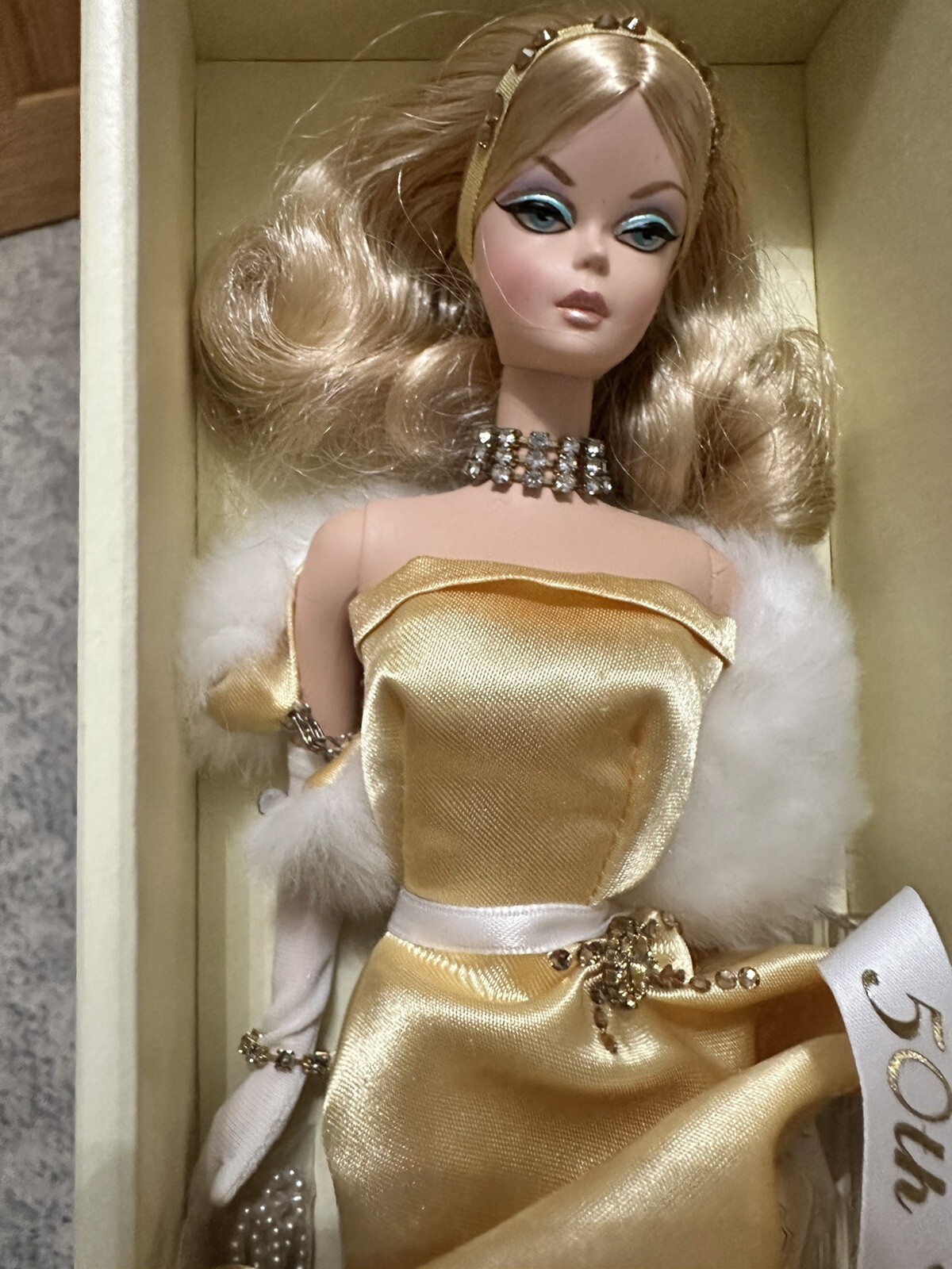 2009 Silkstone Barbie GAW 50th Anniversary ENHANCED Edition WW6 RARE ...