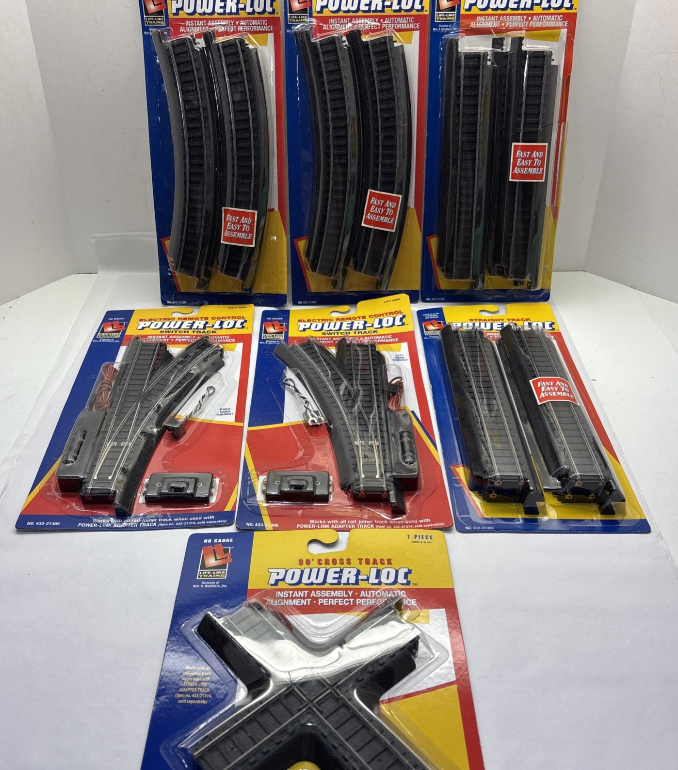 HO Scale Life-Like Power Loc Track Lot | eBay