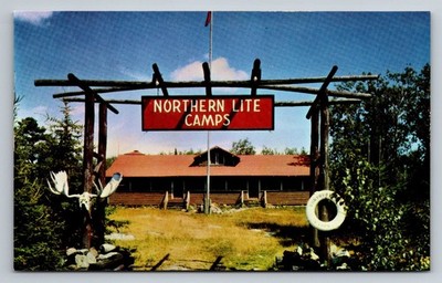 Northern Lite Camps Main Lodge Sphene Lake Ontario Vintage Postcard | eBay