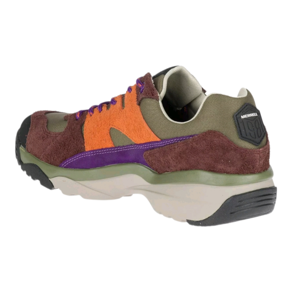 Merrell Men's Boulder Range Leather Hiking Shoes Chocolate/Color Block ...