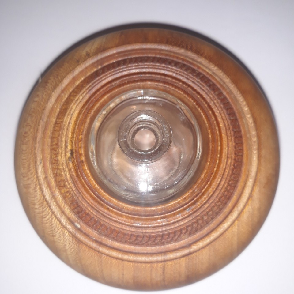 Carved Wooden Oil Lamp | eBay
