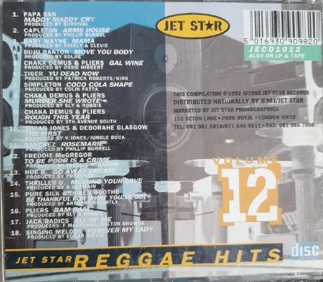 Various Artists - Reggae Hits Vol.12 (CD 1992) for sale online | eBay