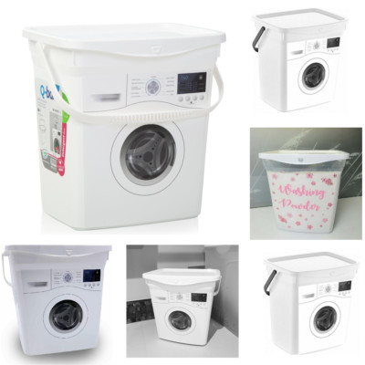 6Ltr Plastic Laundry Washing Up Powder Container Soap Detergents ...