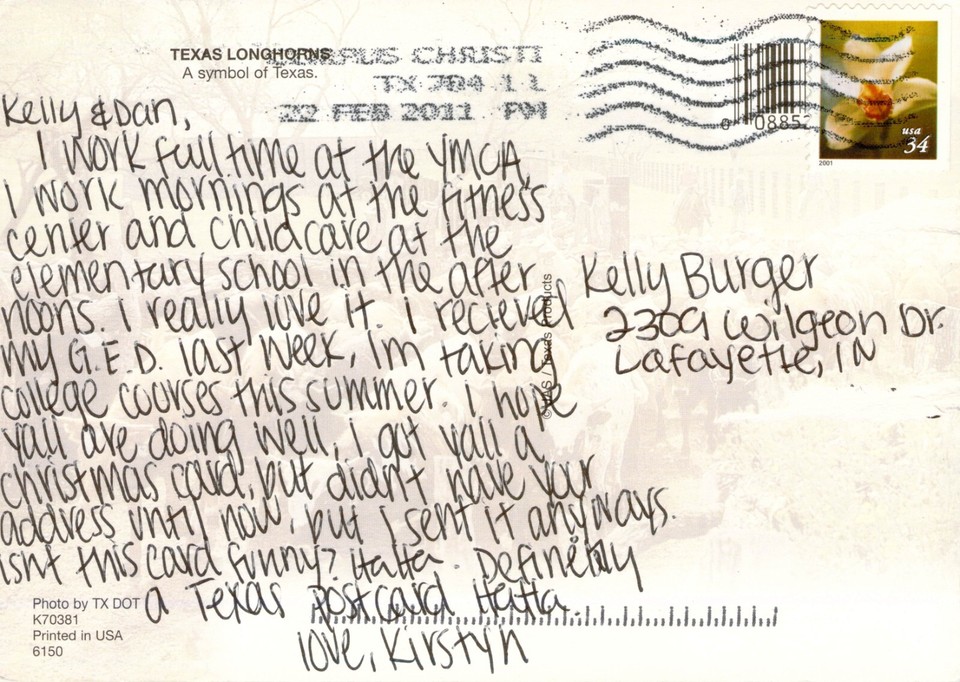 Texas Rush Hour Traffic!-Texas Longhorn Postcard M15 | eBay