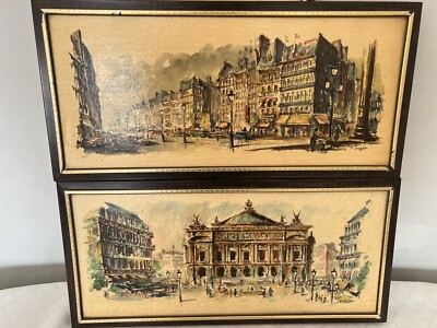 R Shapper Mid Century Parisian Wall Art Set Of 2 | eBay