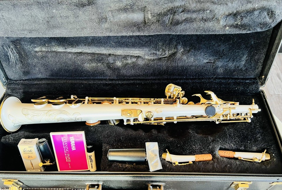 Pearl White Selmer Paris 80 Super Action Serie III Soprano Sax,curved ...