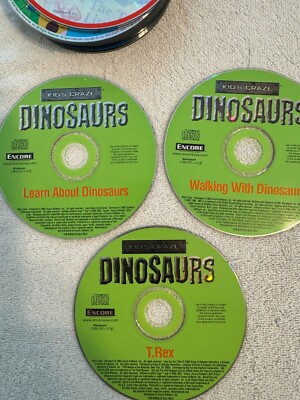 Kid's Craze Dinosaurs - 3 CD Set - 2003 Encore Software Windows | eBay