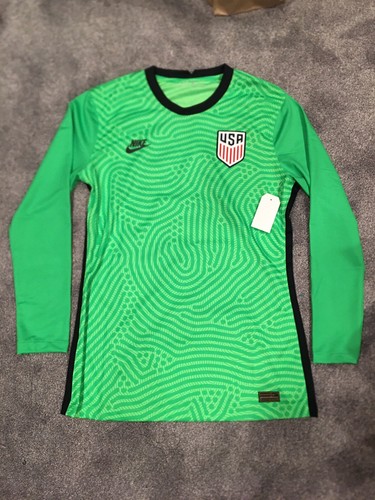 Nike Dri-Fit USA Goalkeeper Soccer Jersey Green USMNT Mens Large CD8164 ...