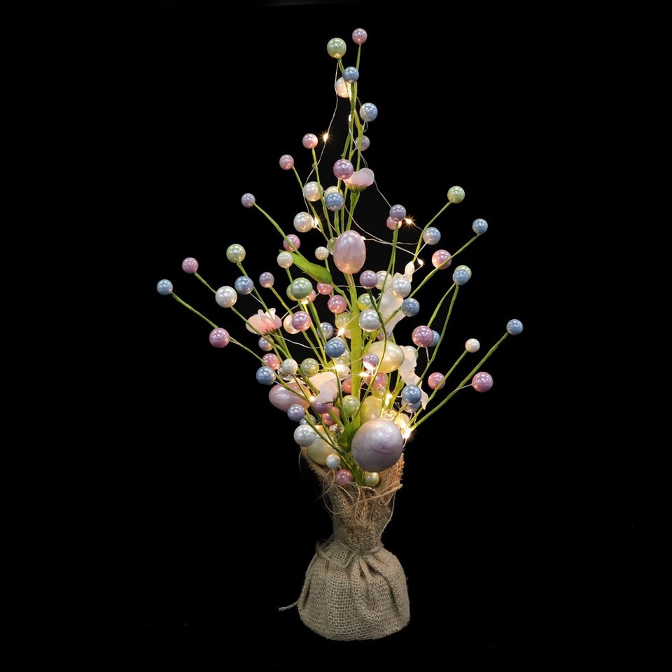 LED Easter Adornment LED Easter Egg Tree Decor Artificial Egg Tree ...