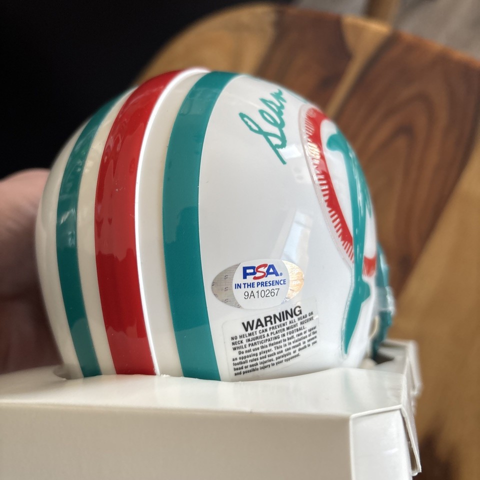 Sean Young autographed signed inscribed mini Helmet Miami Dolphins PSA ...