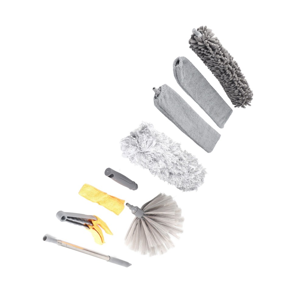 9x Microfiber Duster Kit Extendable Feather Duster House Cleaning Tool ...