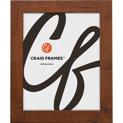 Rustic Brown Picture Frame 1.25" – Distressed Wood Look – Choose Your ...