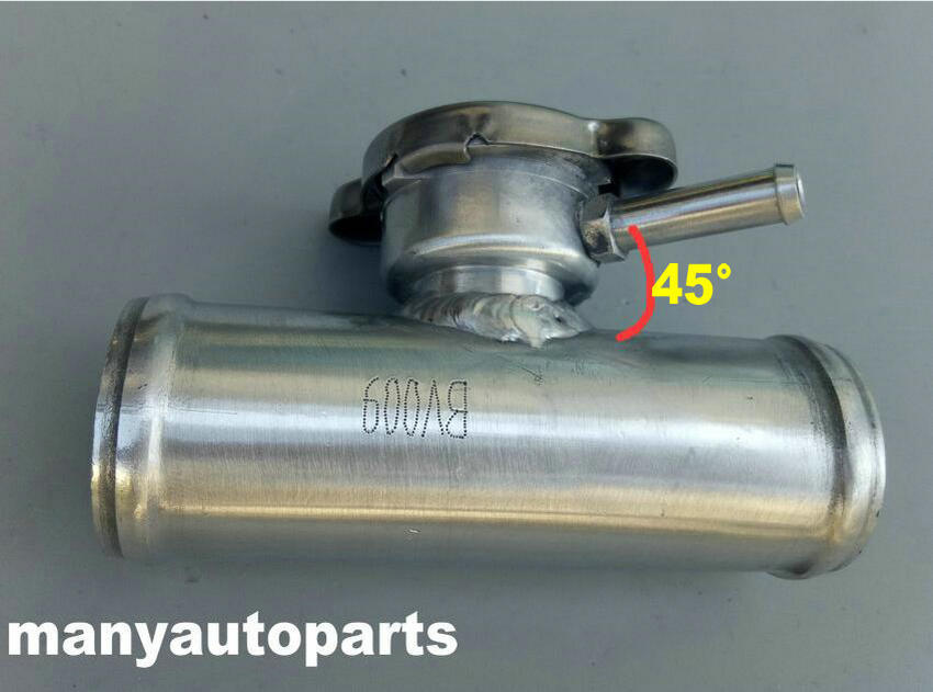 38mm 1-1/2" Alloy Aluminum In Line Radiator Hose Connector Filler Neck ...
