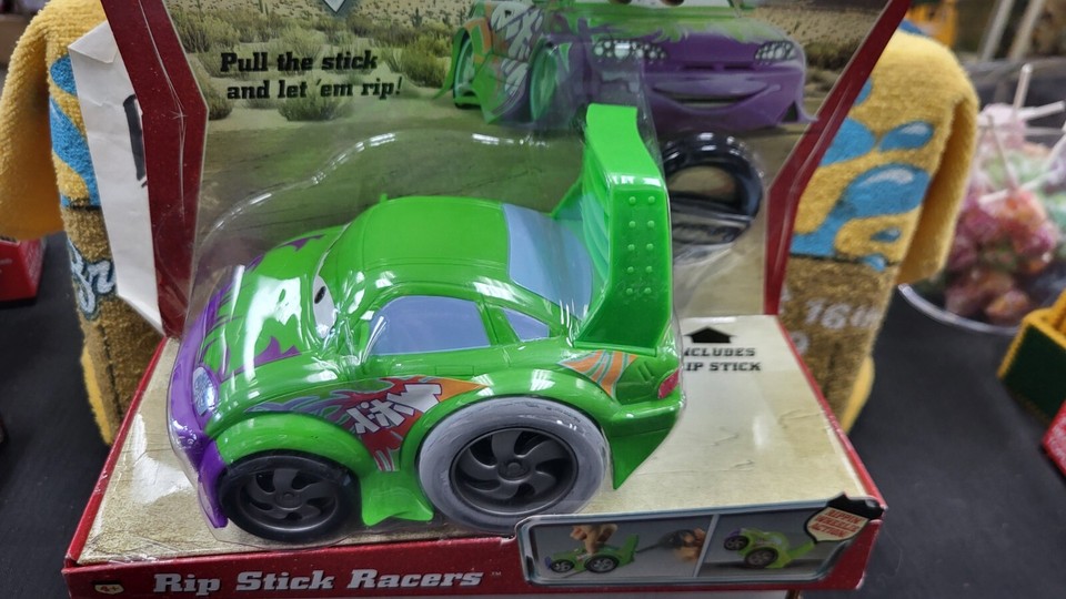 NIB WINGO DISNEY PIXAR CARS RIP STICK RACERS TOY CAR WHEELIE J5950 | eBay