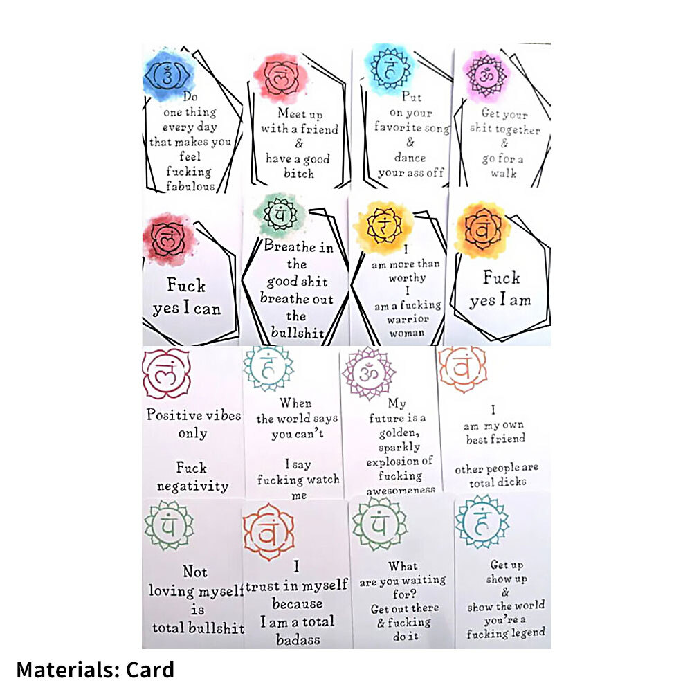 16pcs Funny Affirmation Card Gift Sweary Positive Swear Cards ...