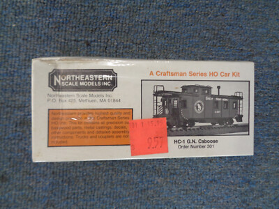 Northeastern Scale Models HC-1 HO Scale Great Northern Caboose Wood Kit ...