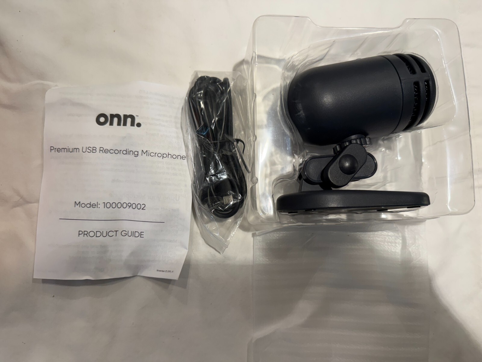 Surf Onn. USB Podcast Microphone Mic for Laptops PC Model 100009002 B33 ...