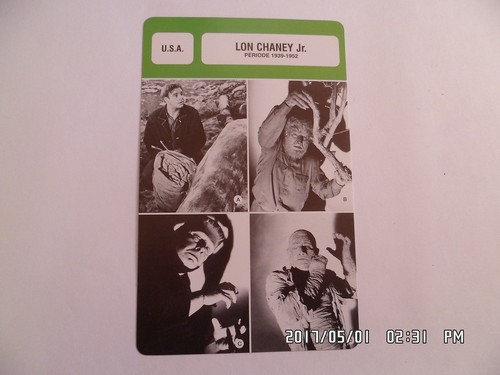 LON CHANEY JR CINEMA CARDS period 1939 - 1952 | eBay