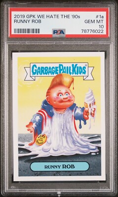 2019 Garbage Pail Kids We Hate The 90s Runny Rob #1a Vanilla Ice Rap ...