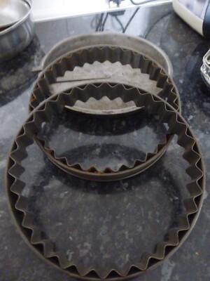 Vintage metal fluted flan rings | eBay