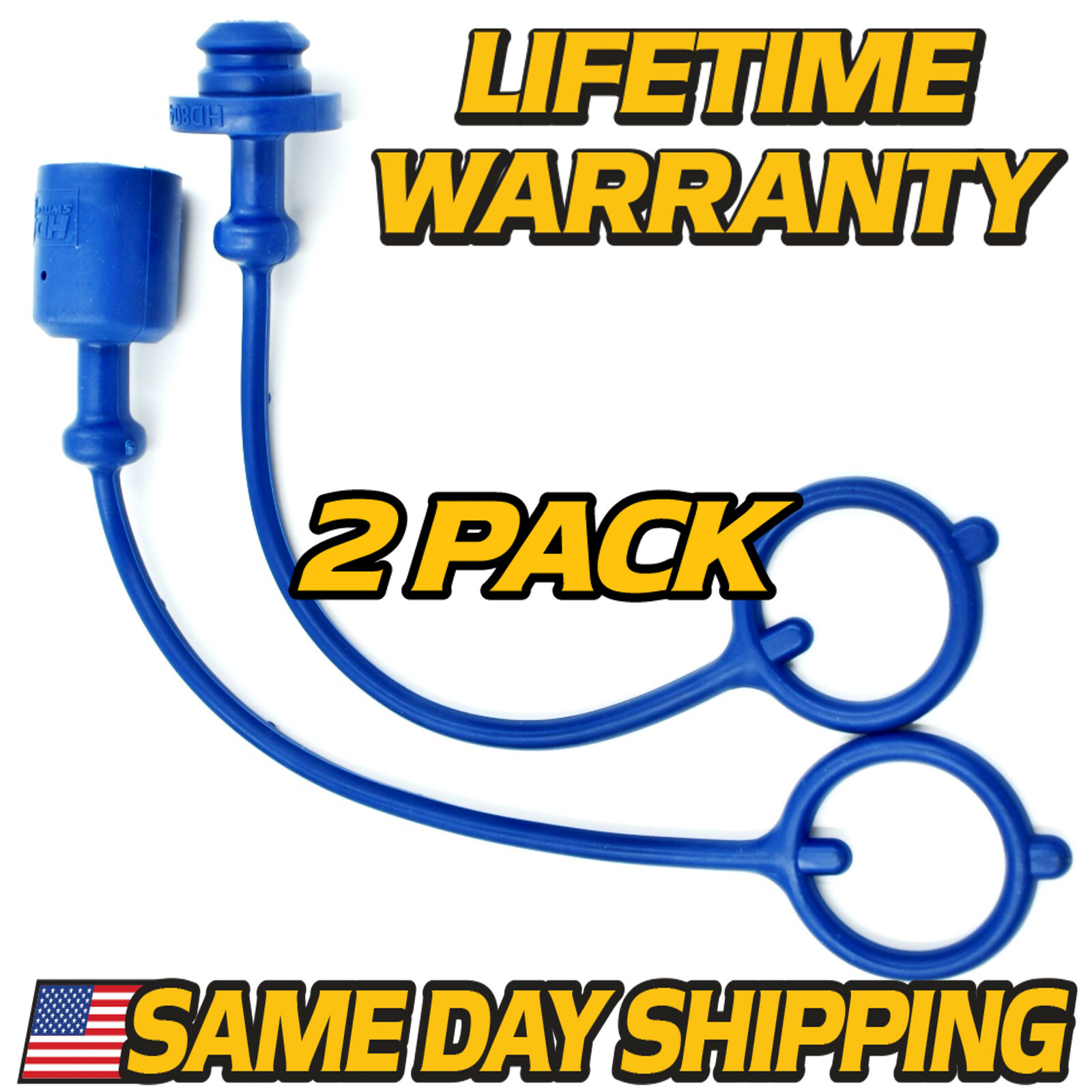 (2 Pack) Hydraulic Cap Plug fits John Deere W53383 W53374 LVA16843 ...