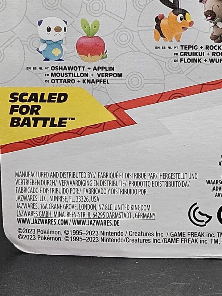 2023 Pokemon OSHAWOTT + APPLIN Battle Pack 2" Figures BRAND NEW* | eBay