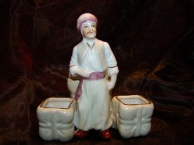 Art Nouveau Style Mustard pot Salt Pepper Figurine Ali Baba Art Deco ...