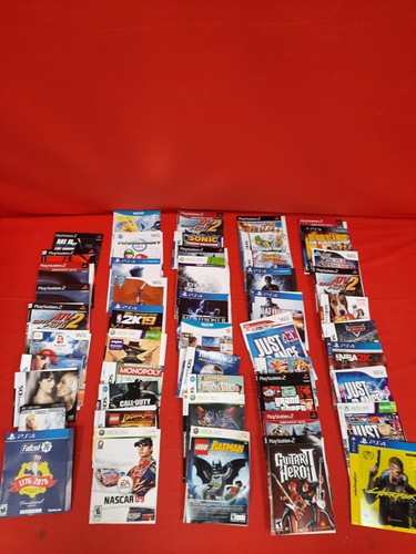 Lot Of 50 Video Game Inserts Great For Art Projects PlayStation Xbox ...