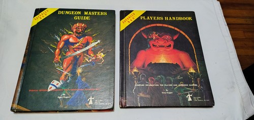 AD&D Players Handbook 6th & Dungeon Masters Guide 1st Rev Gygax TSR ...