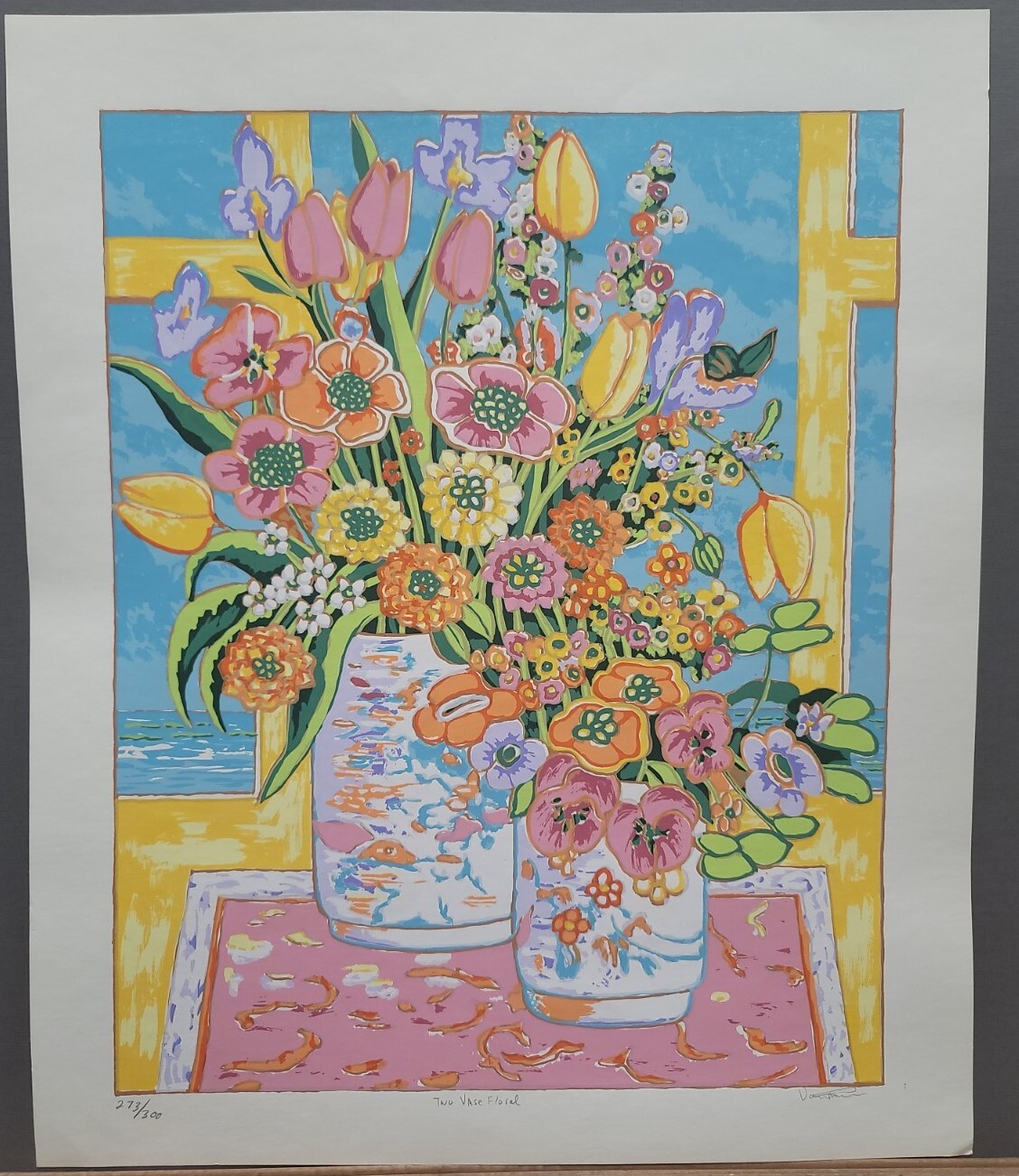 Van Pitterson S/N 273/300 Serigraph 1980's Jamaican Artist 23"×19 ...