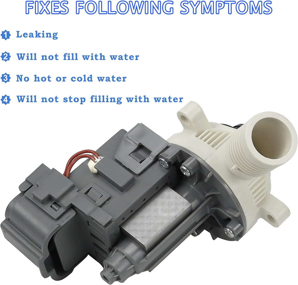 W10276397 Washer Drain Pump for Whirlpool Kenmore Mayt-Ag Washing ...