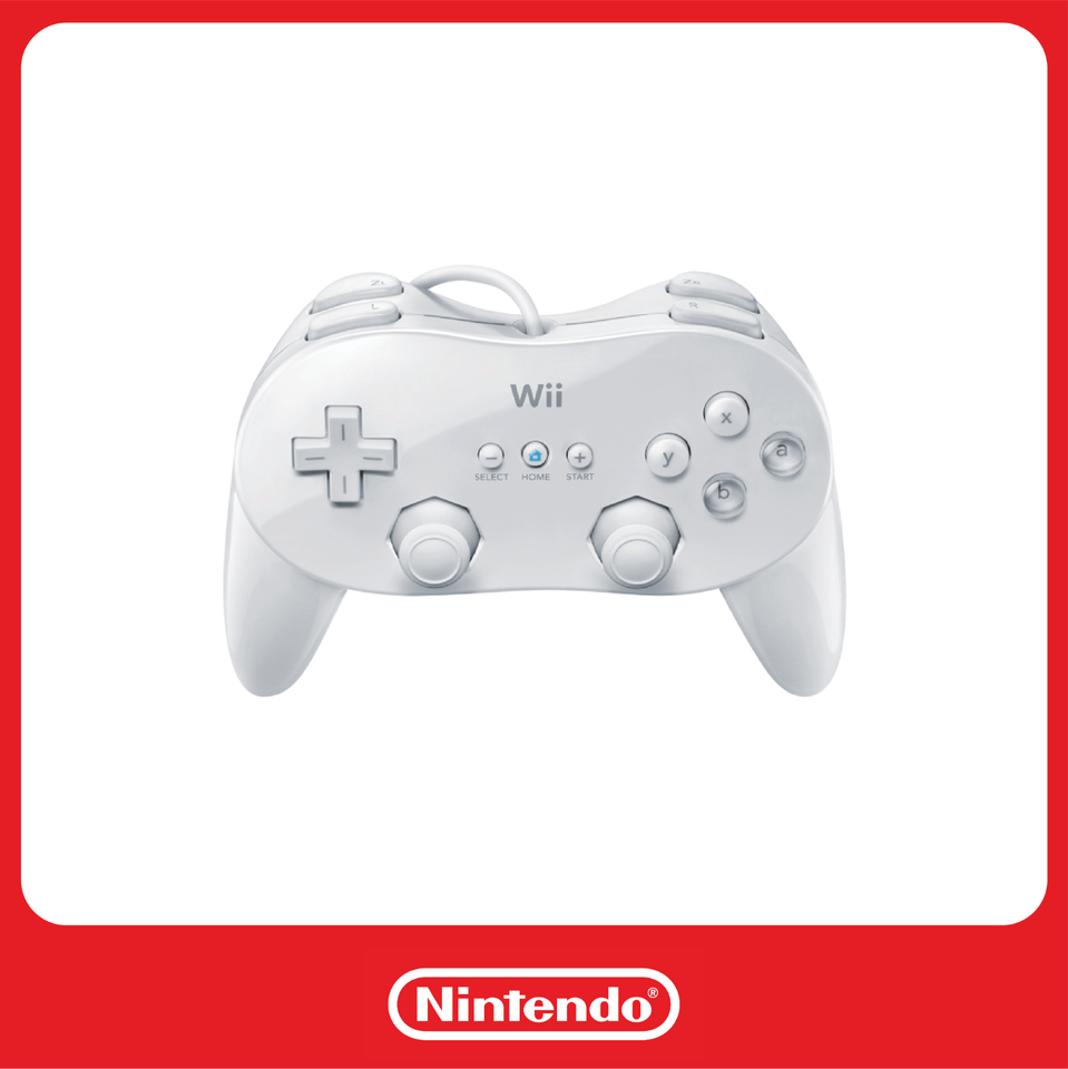 Genuine Nintendo Wii Classic Controller /Classic Controller Pro – White ...