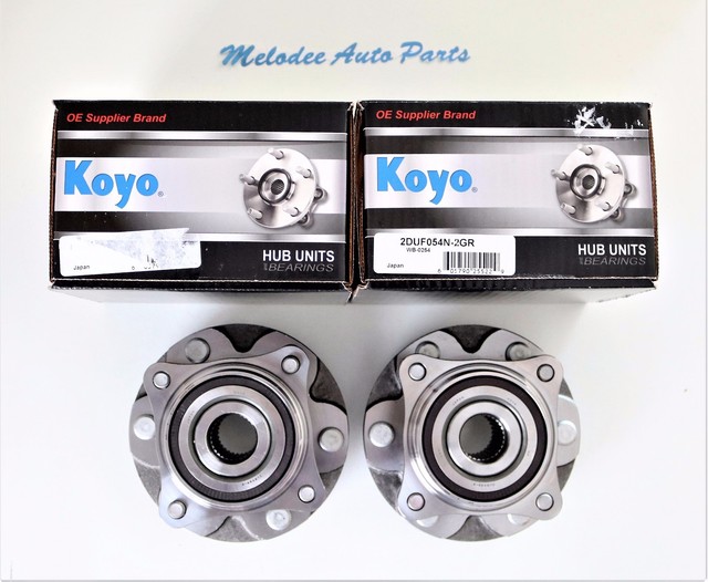 2 Front Wheel Hub W/OEM KOYO Japanese Bearing Assembly Set for Toyota ...