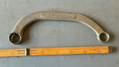 VTG. BARCALO BUFFALO USA 9/16 X 5/8 Halfmoon Box-End Wrench MANIFOLD ...